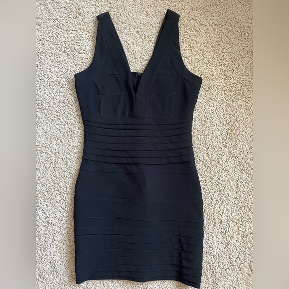 Tobi | Dresses | Tobi Little Black Bodycon Mini Dress Banded | Poshmark